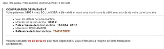 Exemple de fraude