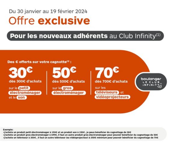 offre-infinity | Boulanger