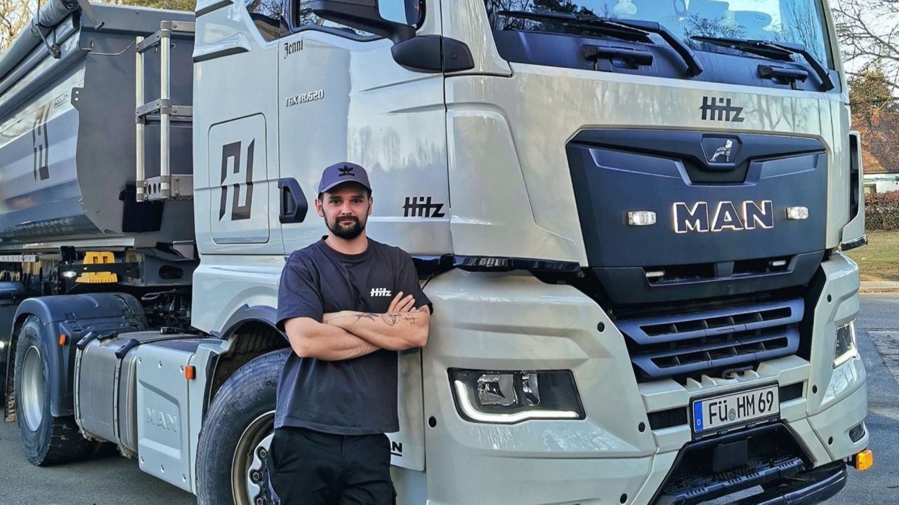 Ecco cosa voglio: guidare un camion ribaltabile MAN