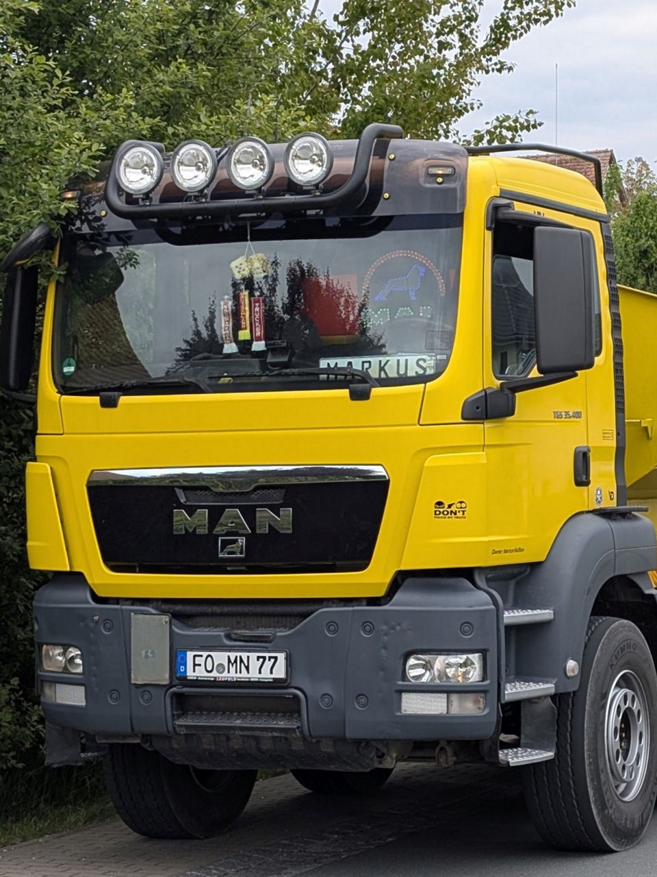 Markus Nüßlein and his MAN TGS