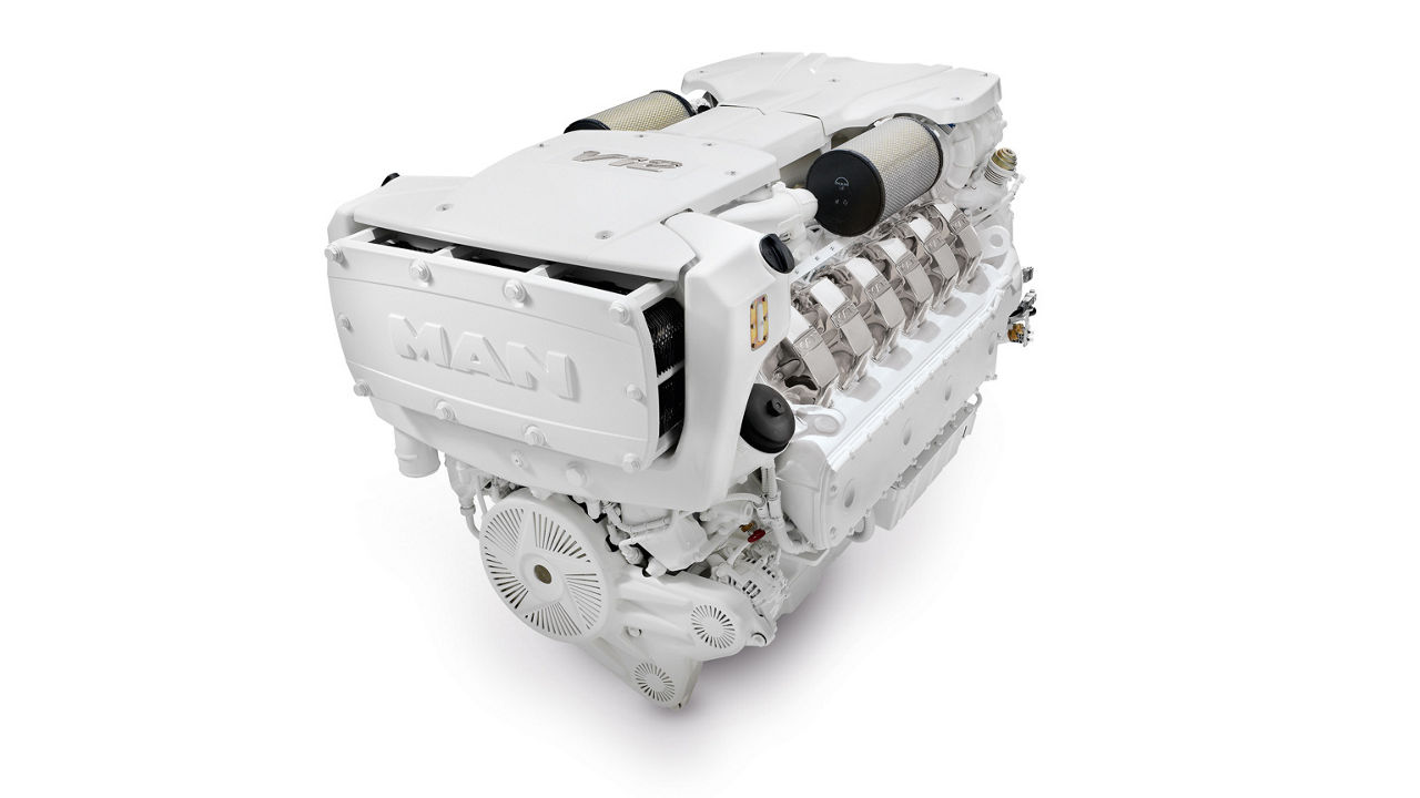 Compact MAN diesel engines for yachts and sports boats