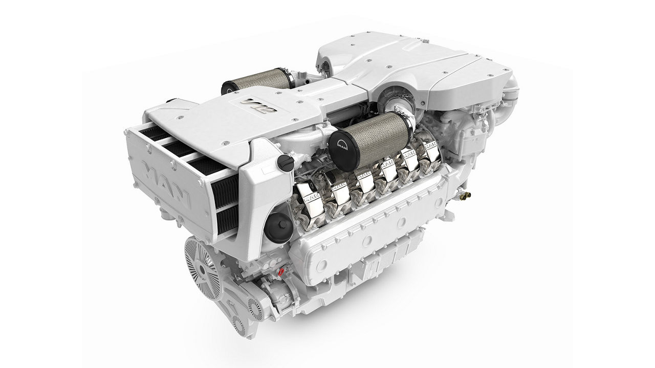 Compact MAN diesel engines for yachts and sports boats