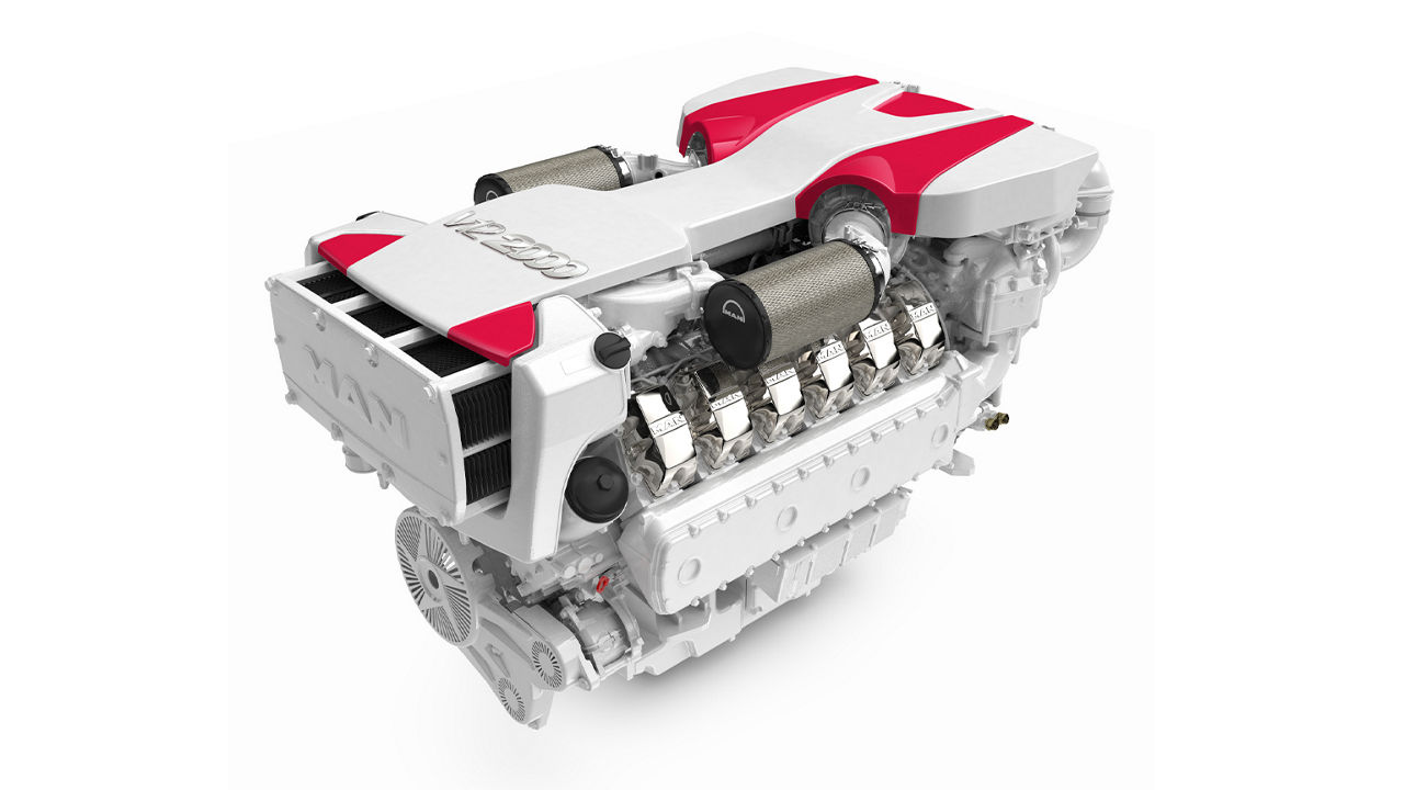 Compact MAN diesel engines for yachts and sports boats