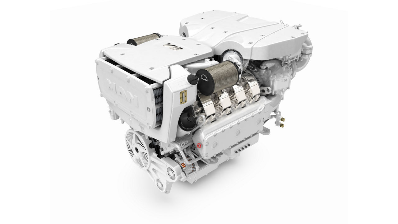 Compact MAN diesel engines for yachts and sports boats