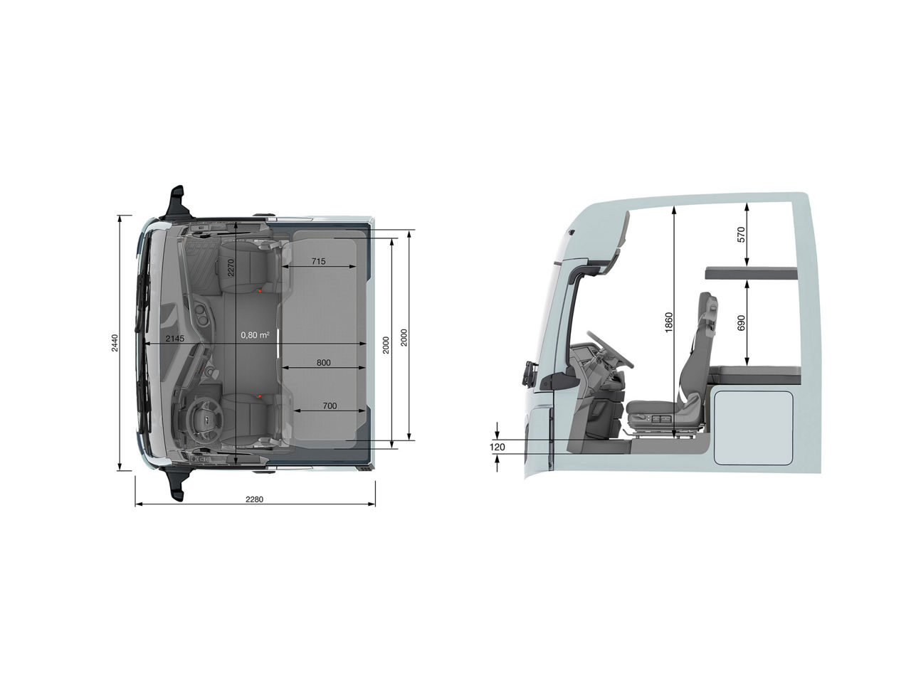 MAN GM cab (diesel & electric)