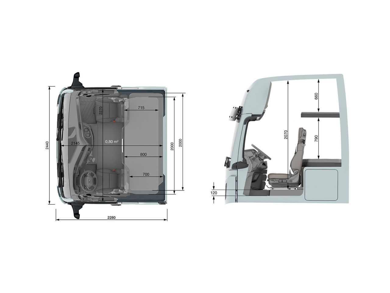MAN GX cab (diesel & electric)