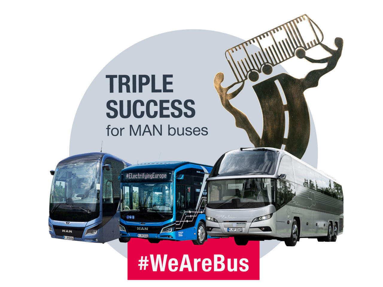 Triple success for MAN buses | MAN Truck & Bus