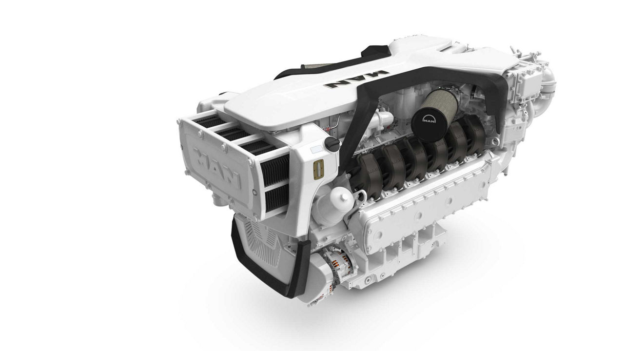 Compact MAN diesel engines for yachts and sports boats