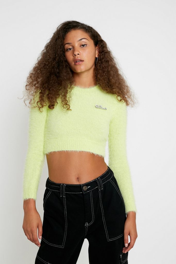 UO Fluffy Long-Sleeve Top | Urban Outfitters UK