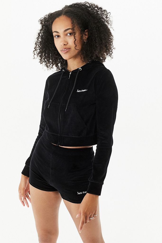 iets frans... Velour Zip-Through Hoodie | Urban Outfitters UK iets frans... Velour Zip-Through Hoodie | Urban Outfitters UK