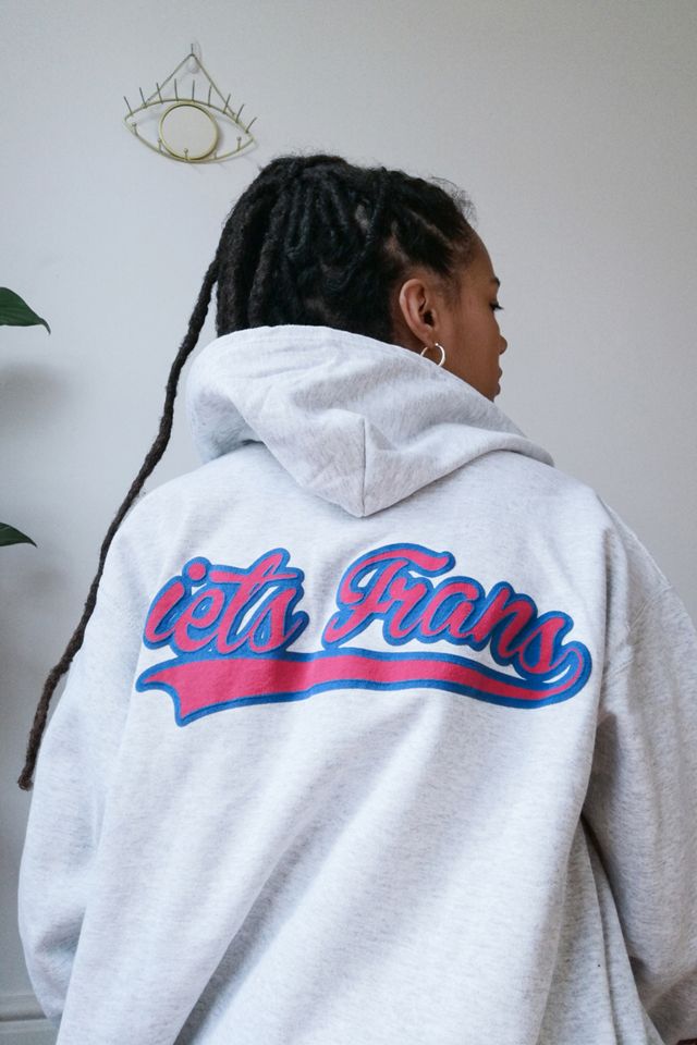 iets frans... – Hoodie mit durchgehendem Reißverschluss und Logo ...