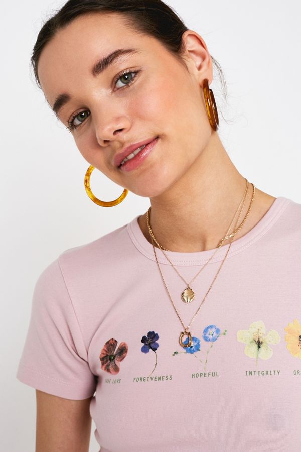 UO Flower Print Baby T-Shirt | Urban Outfitters UK