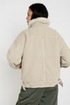 BDG Cord and Borg Utility Beige Coat | Urban Outfitters UK