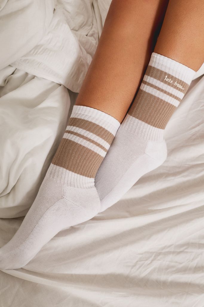 iets frans... Ecru Stripe Socks | Urban Outfitters UK