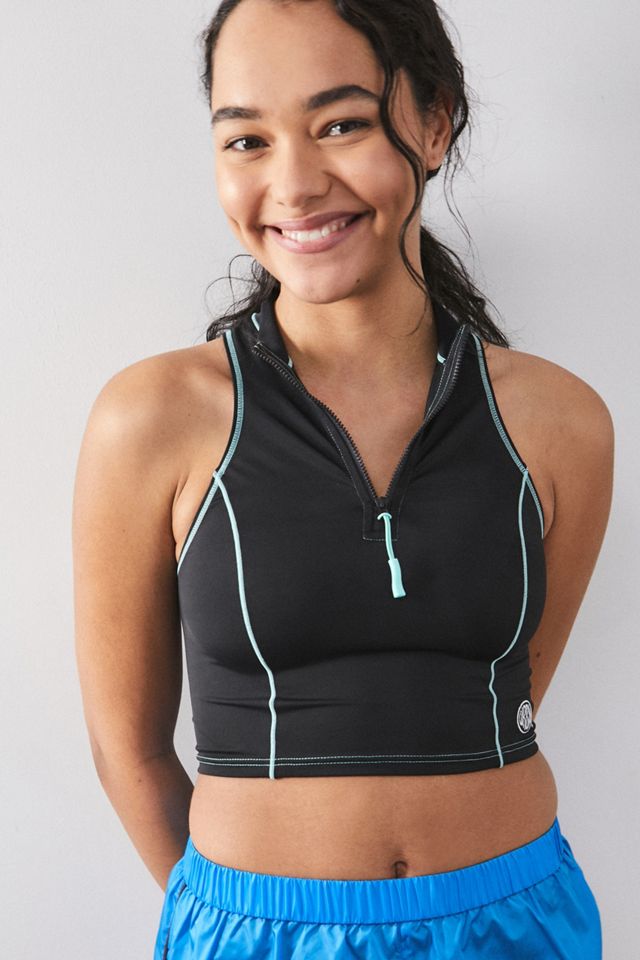 UO Black Sleeveless Racer Vest | Urban Outfitters UK
