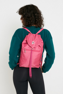 Invicta Minisac Pink Glossy Backpack | Urban Outfitters UK