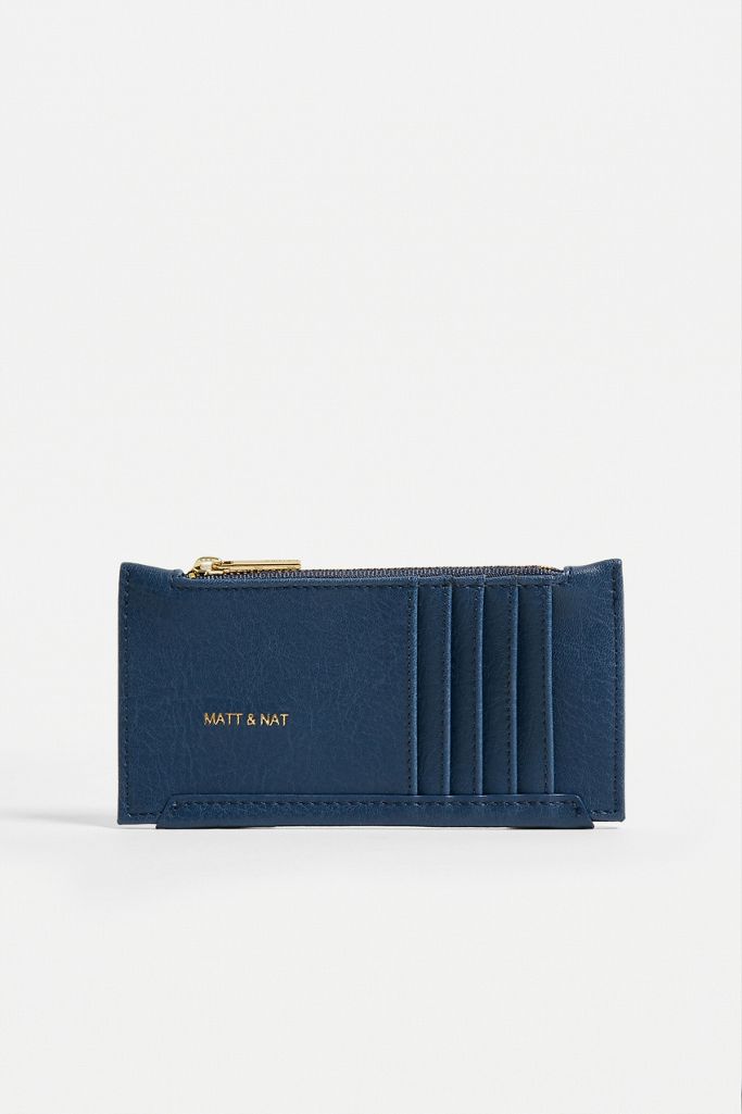 Matt & Nat Jesse Blue Cardholder Wallet | Urban Outfitters UK