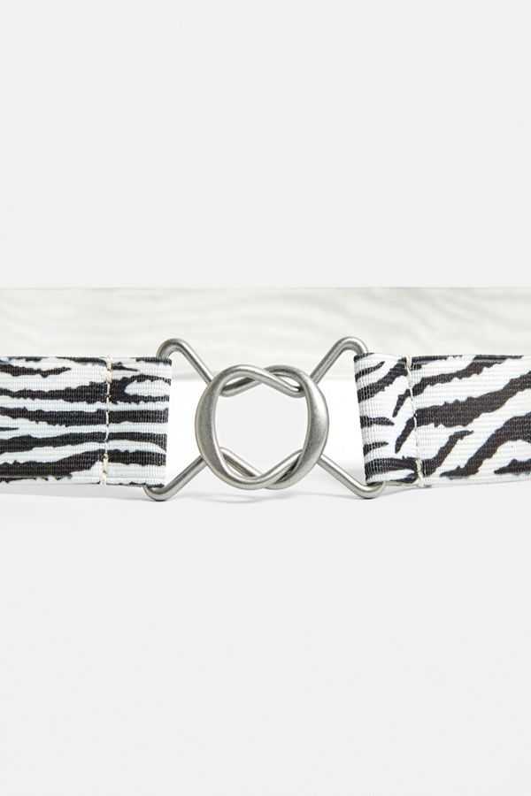 UO Zebra Elastic Belt | Urban Outfitters UK