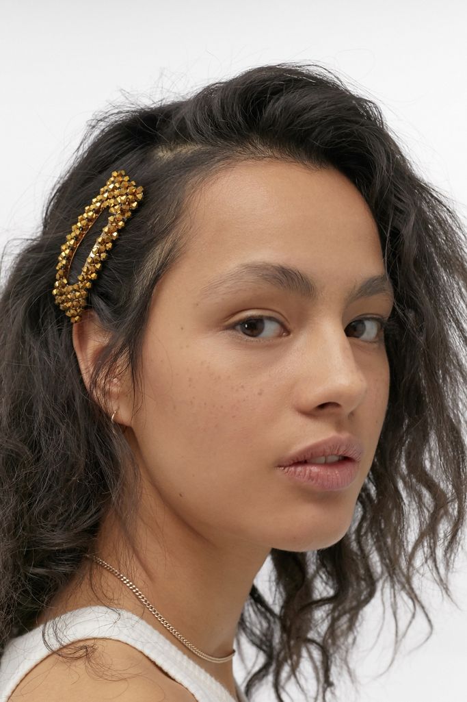 Perfection Beaded Rectangle Hair Clip | Urban Outfitters UK