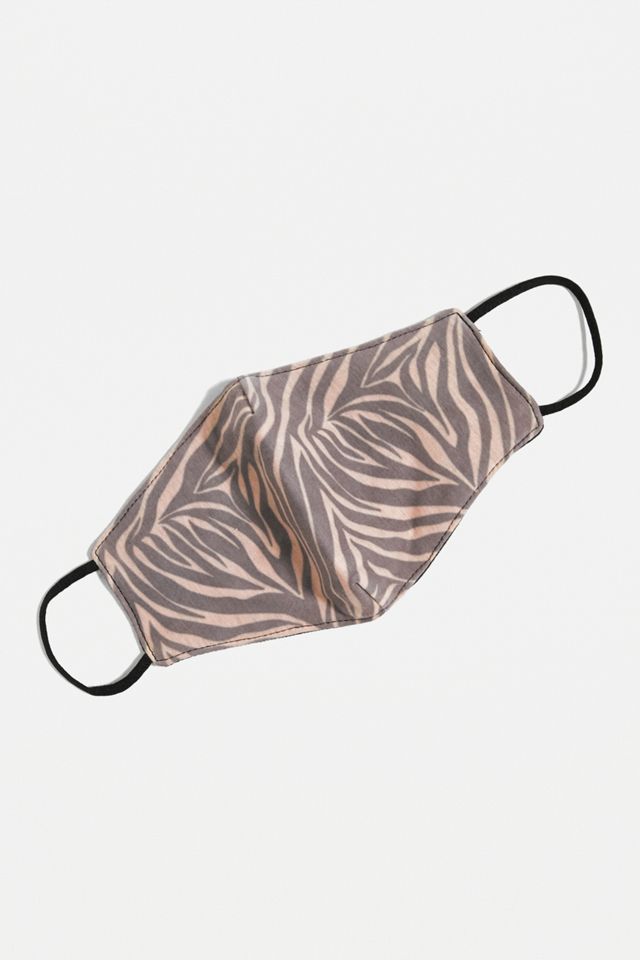 UO Reusable Cotton Tiger Print Face Mask | Urban Outfitters UK
