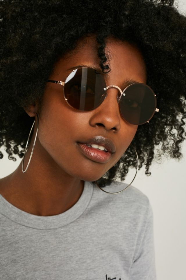 Rimless Round Sunglasses | Urban Outfitters UK