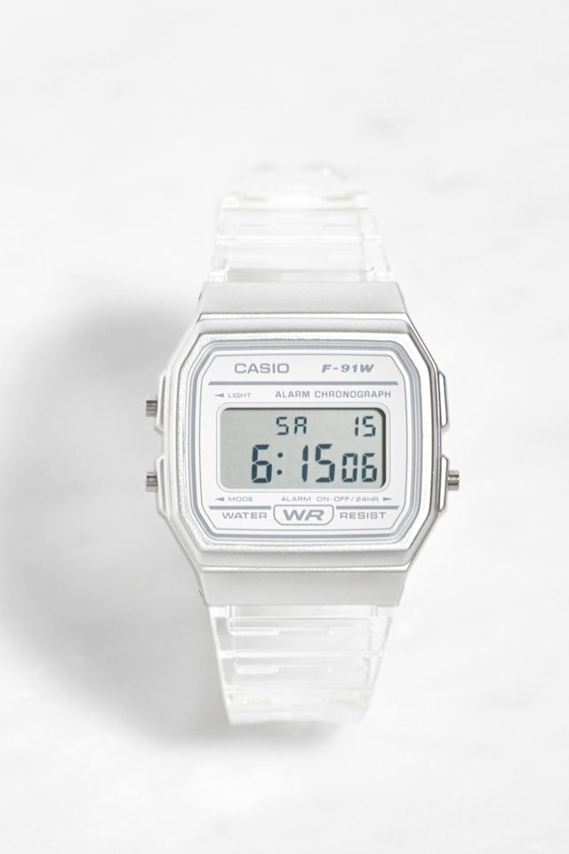 Casio F-91WS Transparent Watch | Urban Outfitters UK