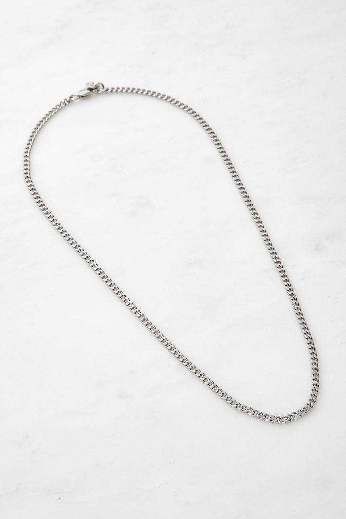 Tight Link Curb Chain Plated Necklace | Urban Outfitters UK