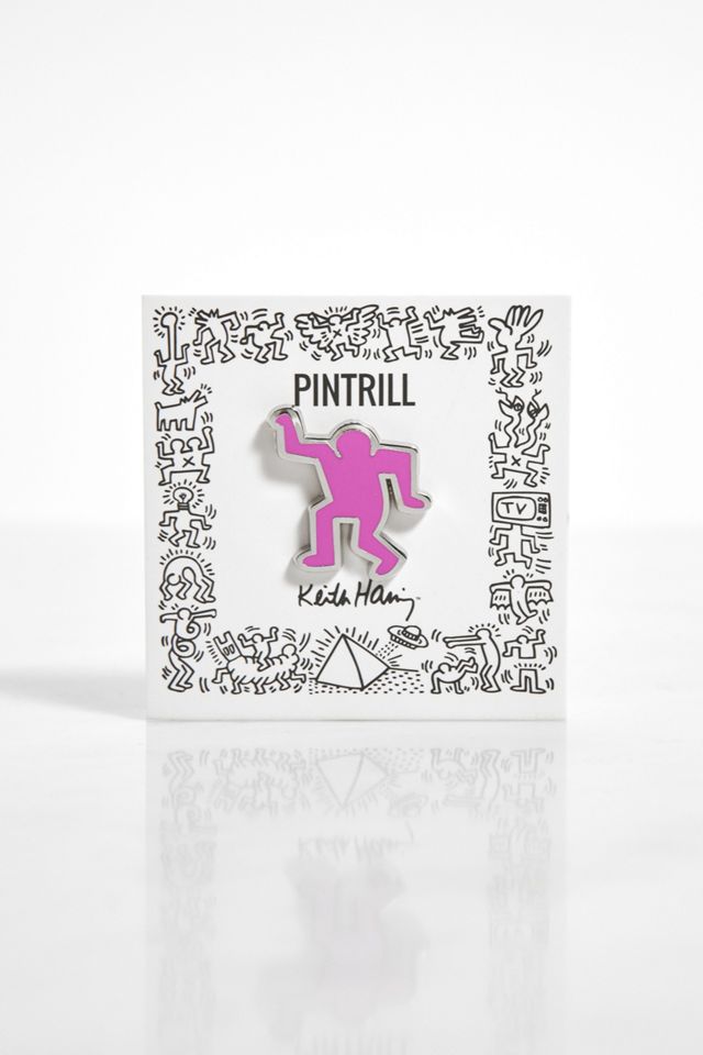 Pintrill X Keith Haring Dancing Pin Badge | Urban Outfitters UK
