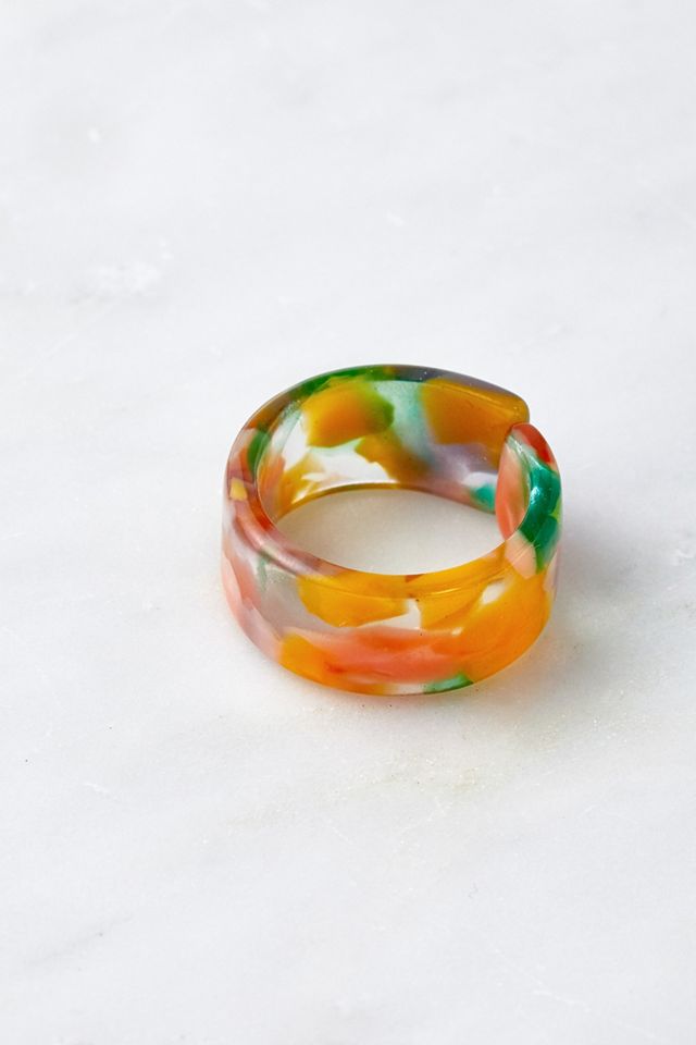 Tie-Dye Resin Band Ring | Urban Outfitters UK