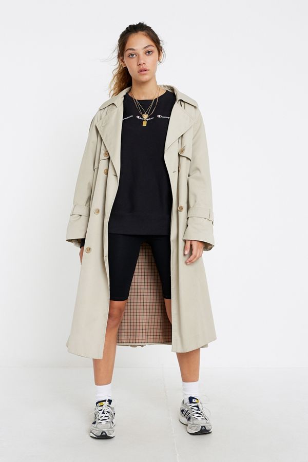 Champion UO Exclusive Black Triple Script Logo Crew Neck Sweatshirt ...