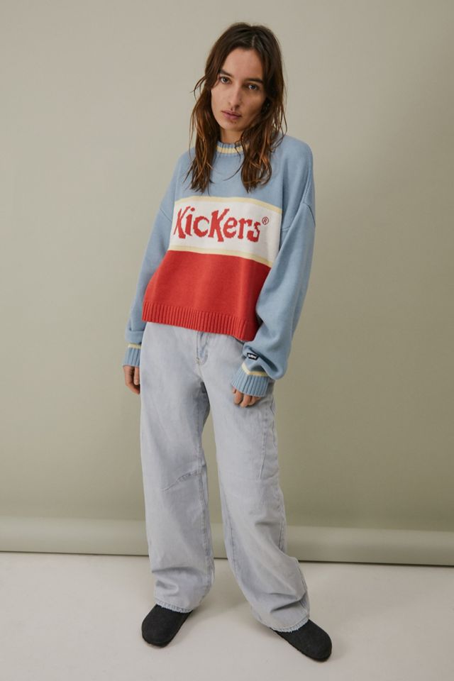 Kickers Knitted Colour-Block Logo Jumper | Urban Outfitters UK