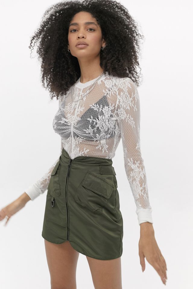 Free People Cool With It White Lace Layering Top | Urban Outfitters UK