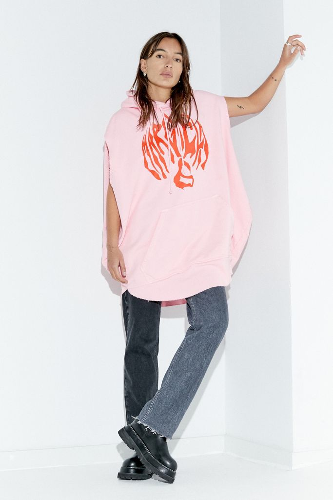 MM6 Logo Circle Sleeveless Hoodie | Urban Outfitters UK