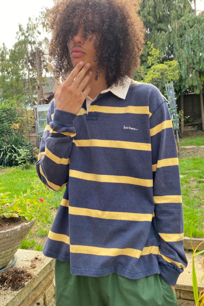 iets frans... Striped Long-Sleeve Rugby T-Shirt | Urban Outfitters UK