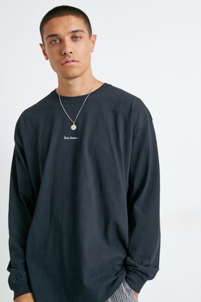 iets frans… Washed Black Reflective Long-Sleeve T-Shirt | Urban ...