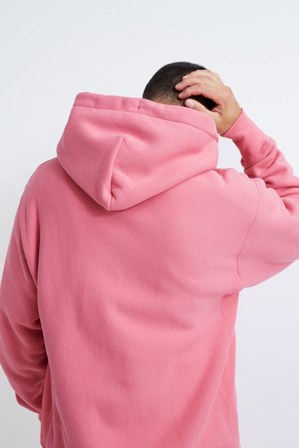 Champion Triple Script Dusty Pink Hoodie | Urban Outfitters UK