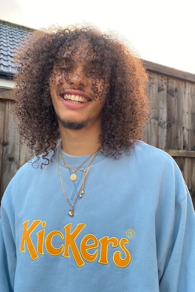 Kickers Sky Blue Classic Logo Sweatshirt | Urban Outfitters UK