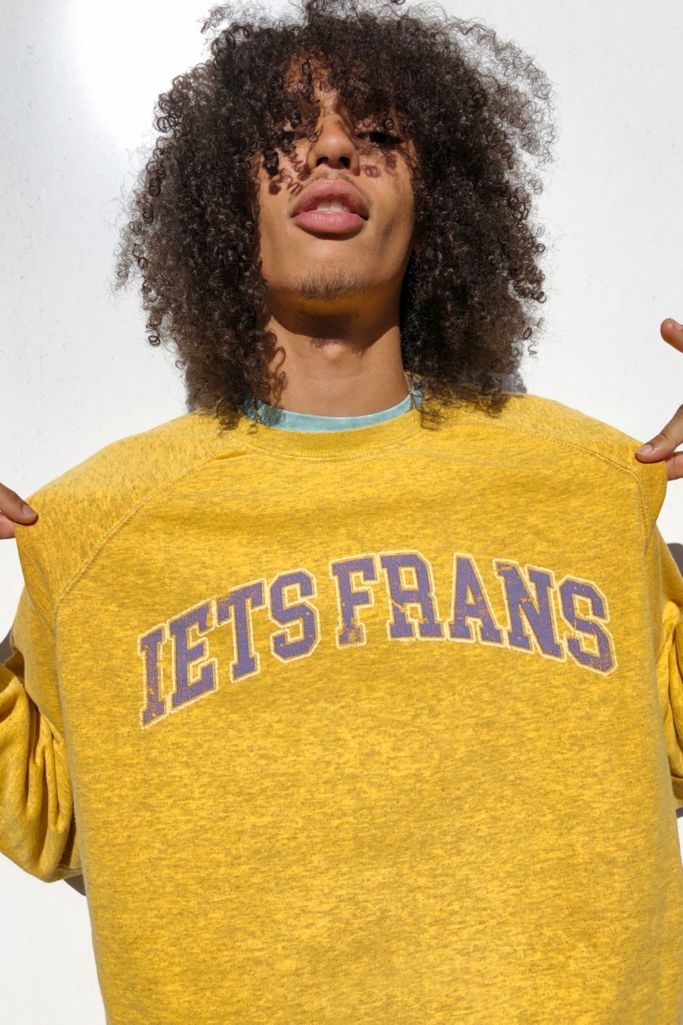iets frans… Yellow Raglan Varsity Long-Sleeve T-Shirt | Urban Outfitters UK
