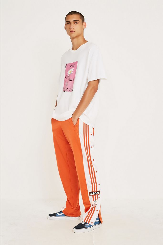 adidas Adibreak Orange Track Pants | Urban Outfitters UK