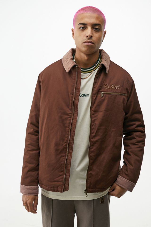 Kickers UO Exclusive Brown Harrington Jacket | Urban Outfitters UK