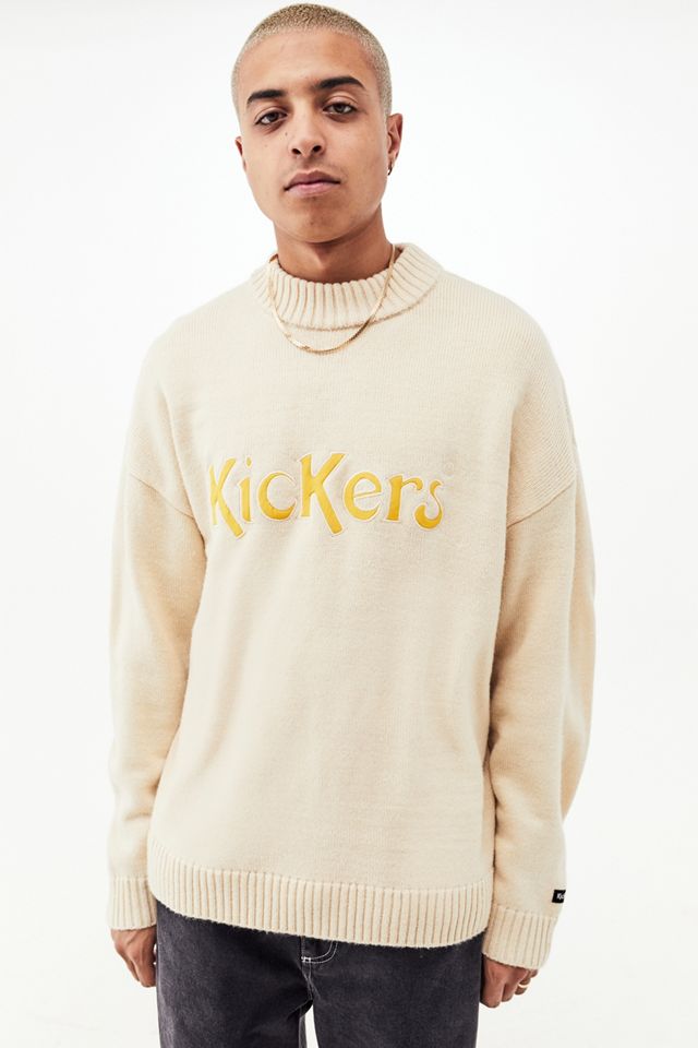 Kickers UO Exclusive Cream Mock Neck Sweatshirt | Urban Outfitters UK