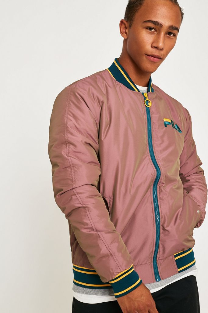 FILA Skyler Grey Bomber Jacket | Urban Outfitters UK
