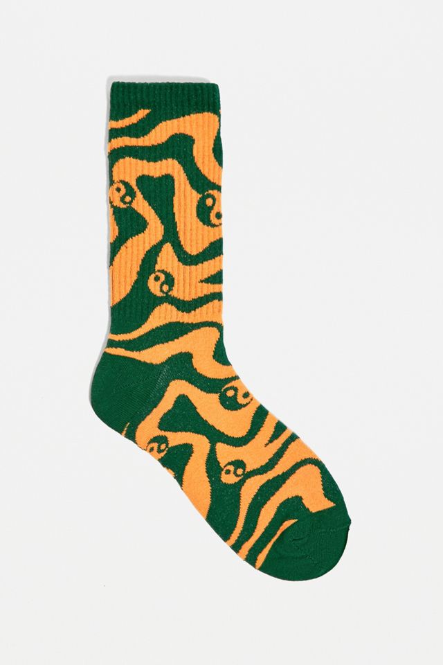 UO Yin & Yang Swirl Socks | Urban Outfitters UK