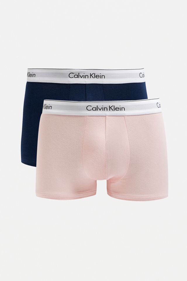 Calvin Klein Navy and Pink Boxer Trunks 2-Pack | Urban Outfitters UK