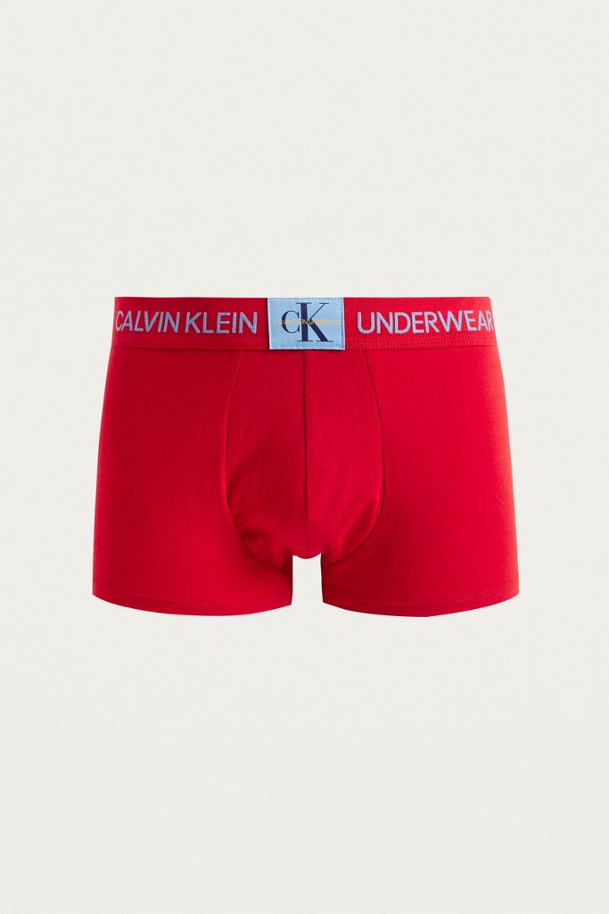 Calvin Klein Jeans Red Boxer Trunks 1-Pack | Urban Outfitters UK