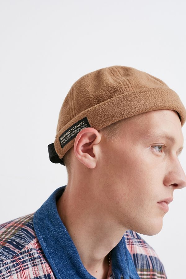 UO Ecru Fleece Docker Cap | Urban Outfitters UK