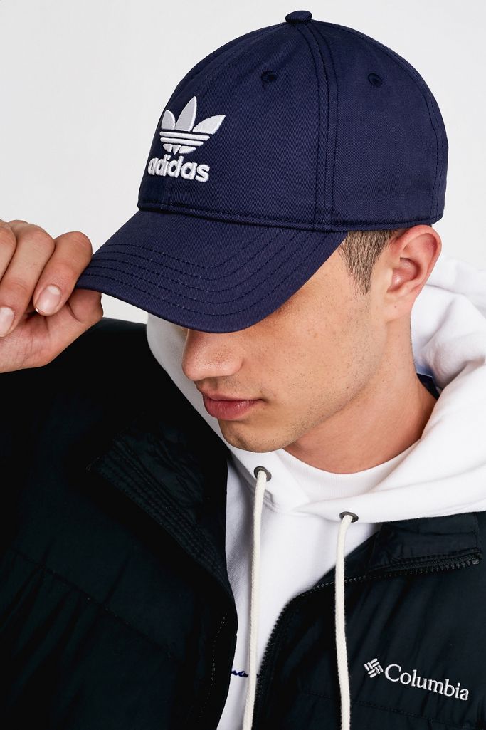 adidas Trefoil Navy Dad Cap | Urban Outfitters UK