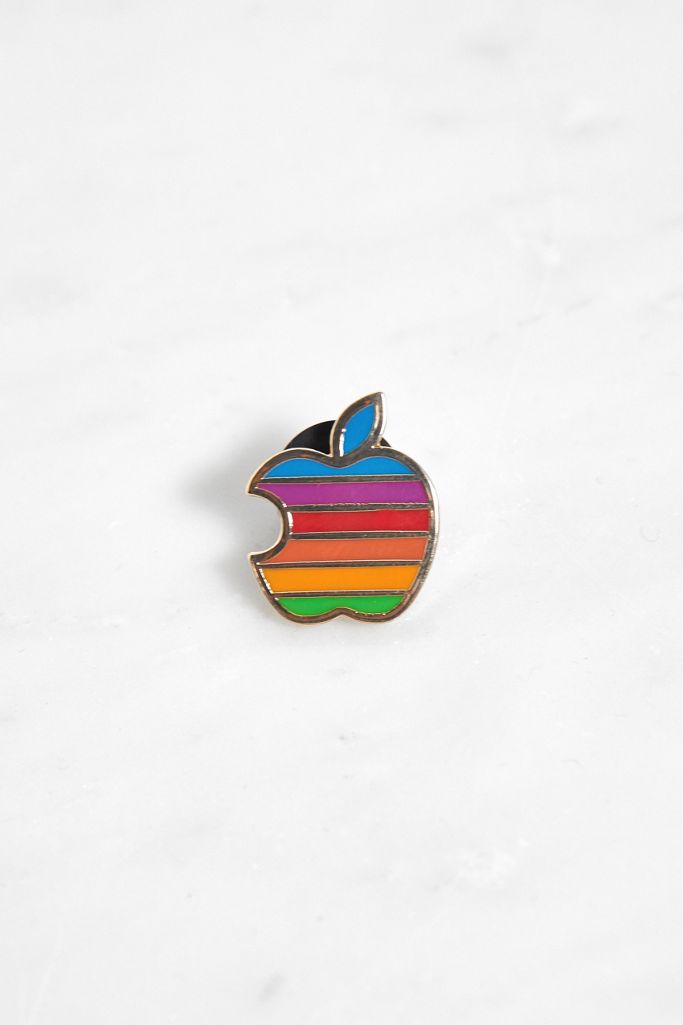 Pintrill Rainbow Apple Pin Badge | Urban Outfitters UK