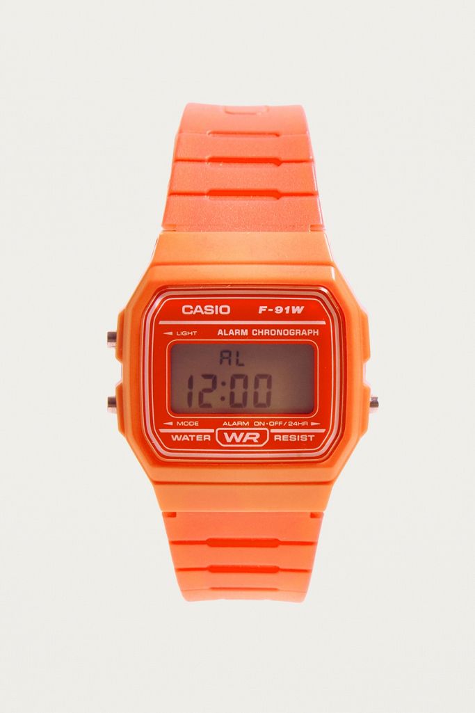 Casio Classic Orange Digital Watch | Urban Outfitters UK