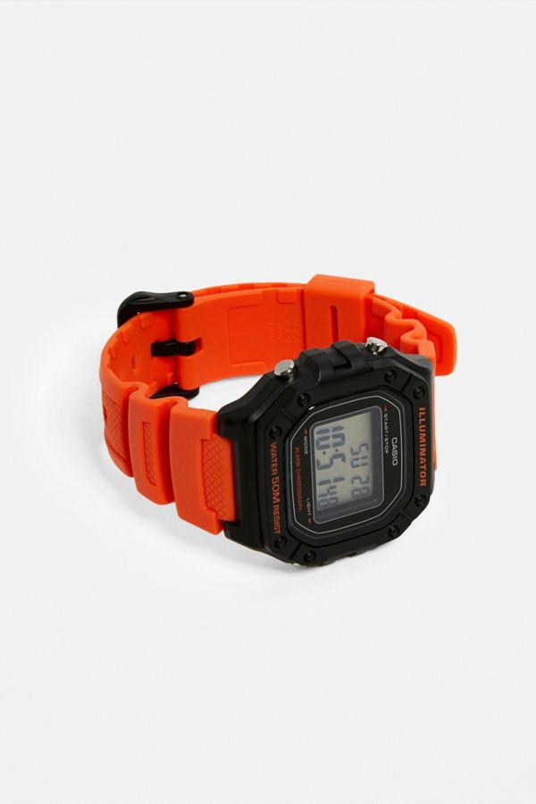 Casio Illuminator Orange Watch | Urban Outfitters UK